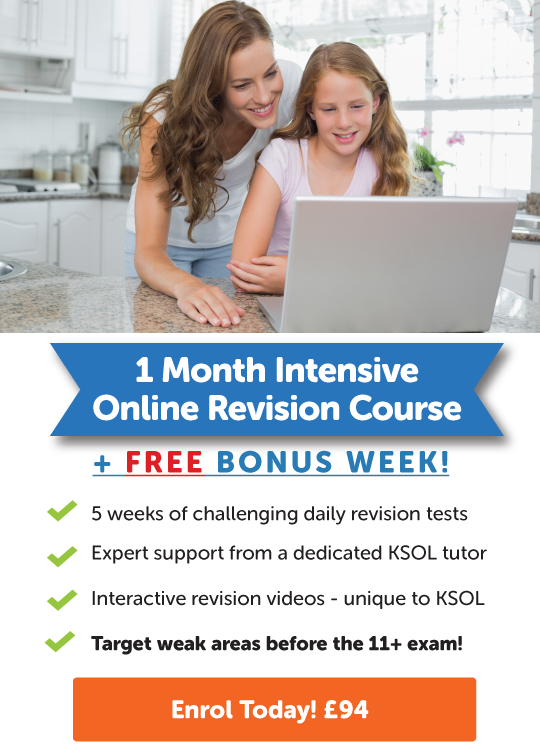 KSOL 11 Plus Tuition - Helping your child pass the 11 plus exam