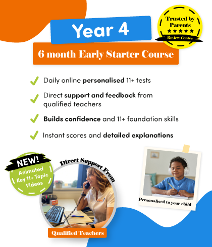 11+ Online Tuition (Year 4)